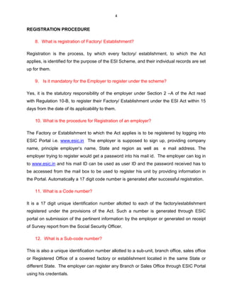 Esic faq booklet | PDF