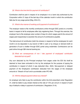 Esic faq booklet | PDF