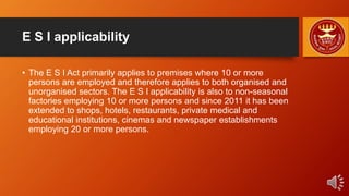 Esic powerpoint presentation | PPTX