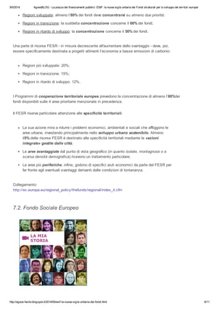 ESIF: la nuova sigla unitaria dei fondi strutturali europei | PDF