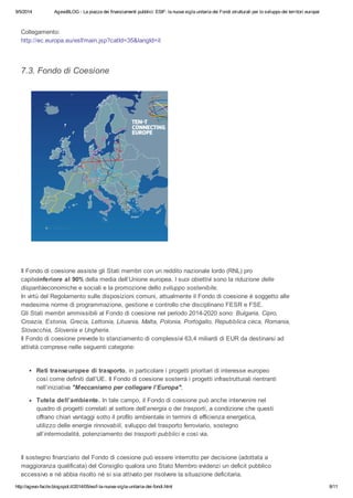 ESIF: la nuova sigla unitaria dei fondi strutturali europei | PDF
