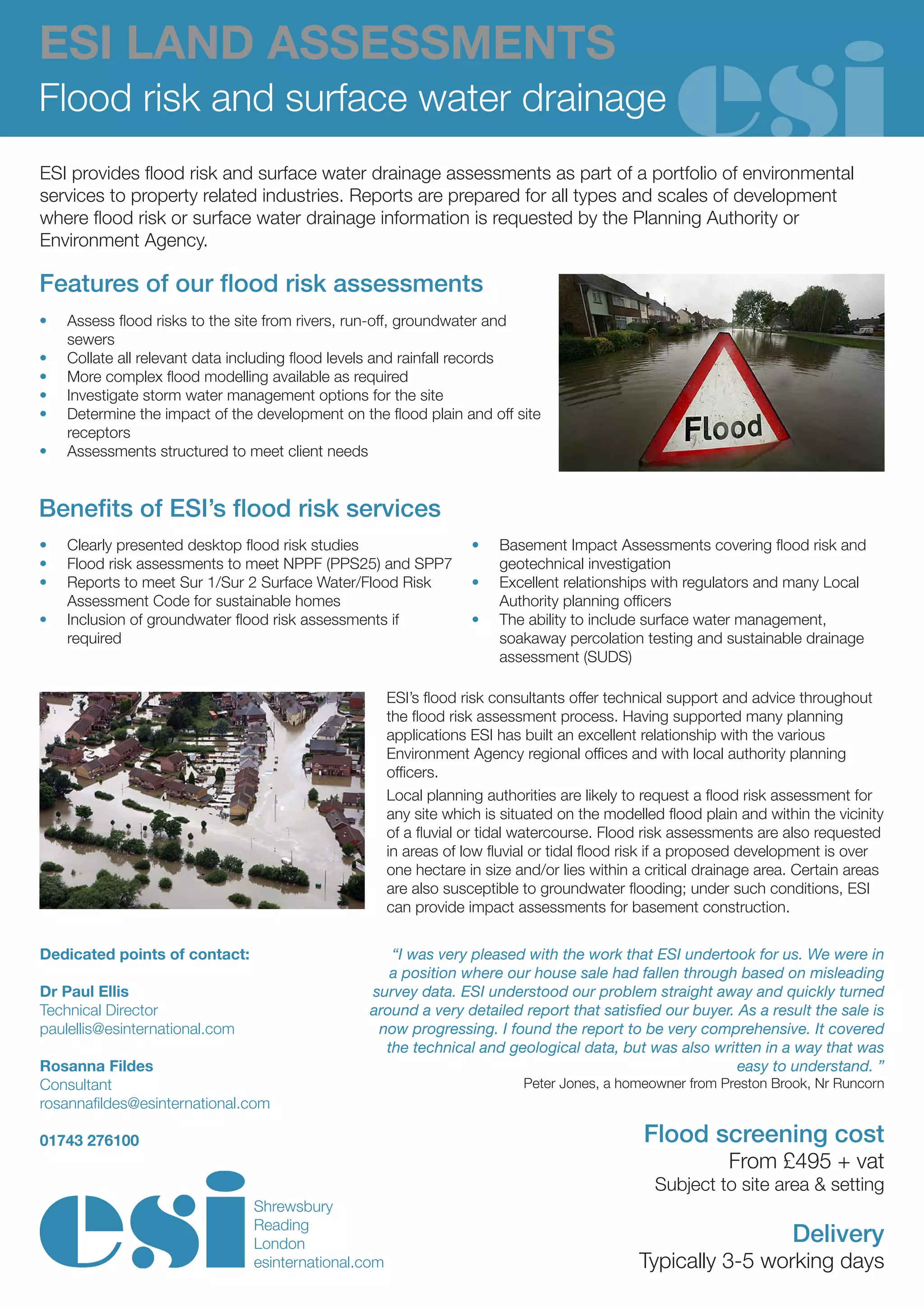 Esi Flood Risk And Surface Water Drainage | PDF