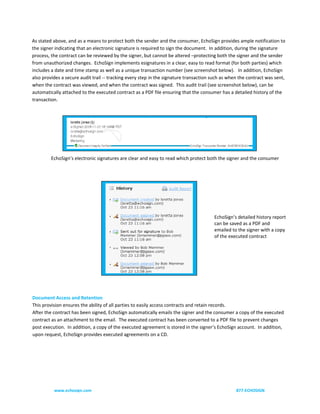 Esign Act And Echo Sign #1 Ranked E Signature | PDF