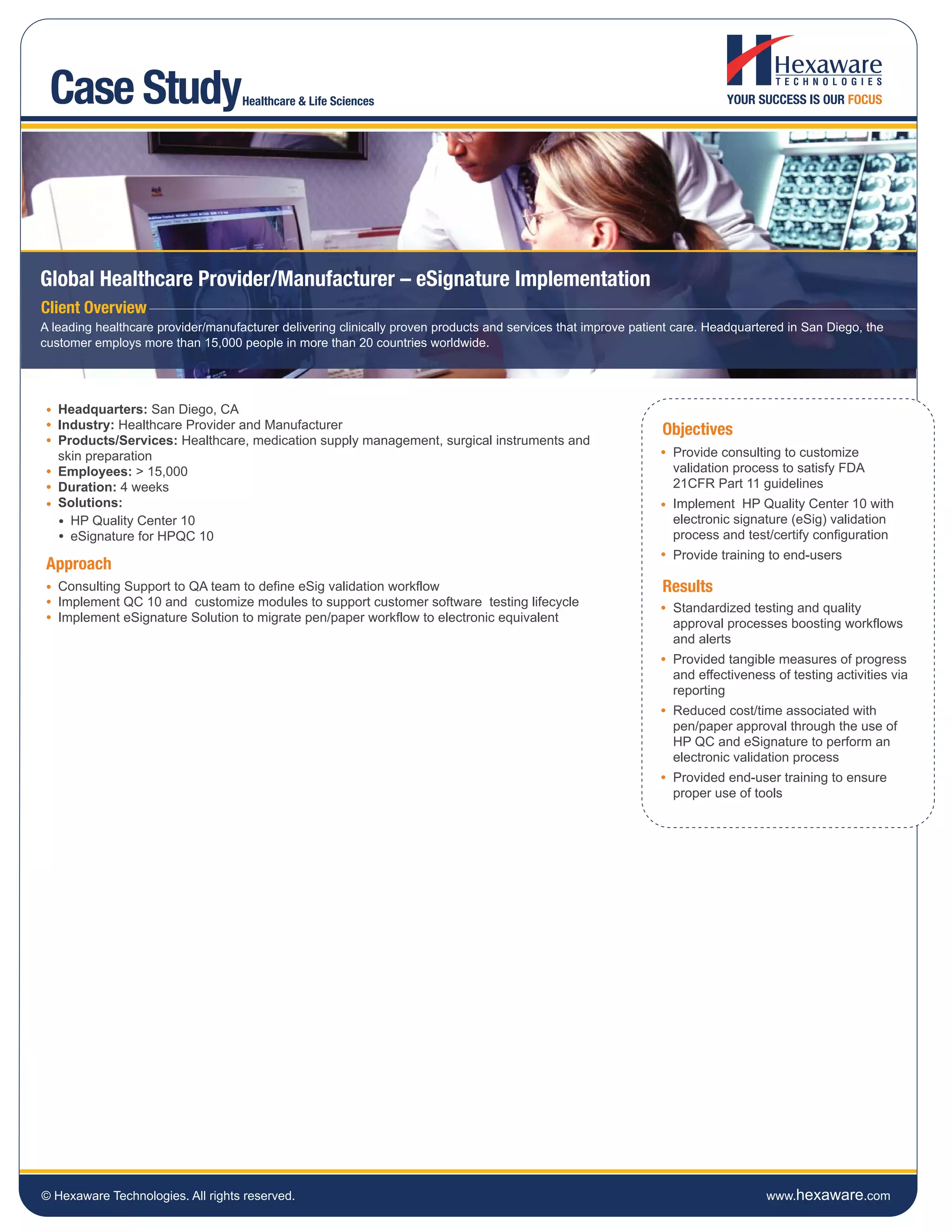 E signature implementation | PDF