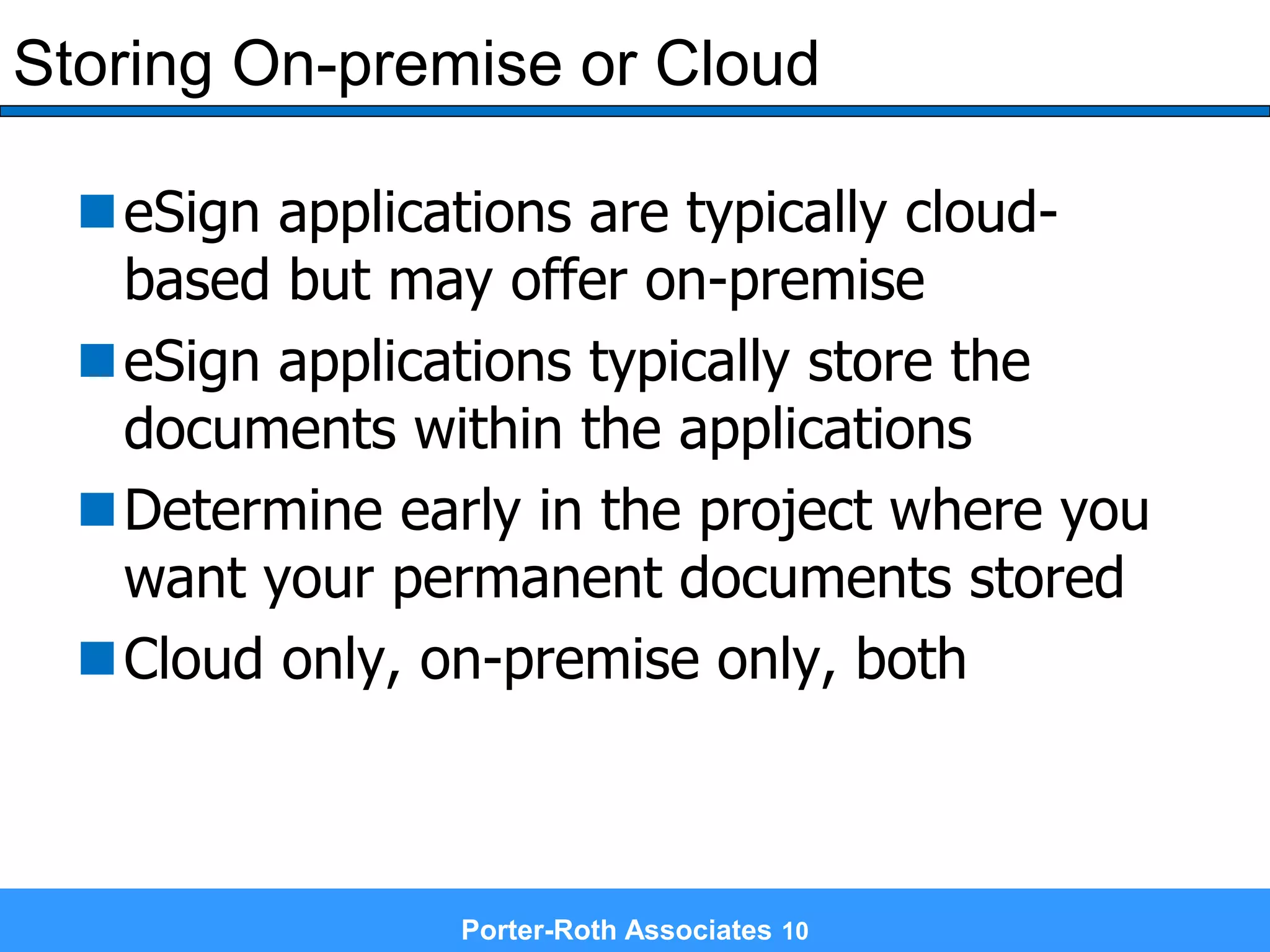 eSignature Project Presentation | PDF