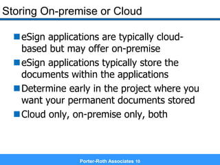 eSignature Project Presentation | PDF