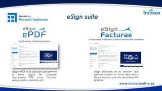 Webinario "Nueva funcionalidad Conector FACE de eSign Facturae" | PDF