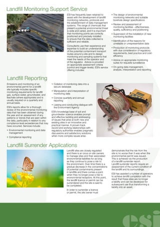Esi Landfill And Waste Management Brochure | PDF | Environmental ...