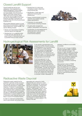 Esi Landfill And Waste Management Brochure | PDF | Environmental ...