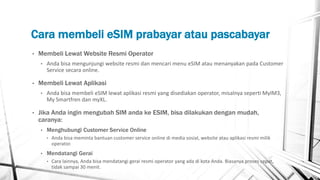 elektonik SIM Teknologi Kartu SIM Masa Depan | PPT