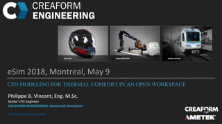 CFD Modeling for Thermal Comfort in an Open Workspace | PPT