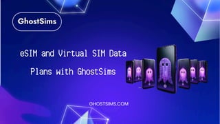 eSIM and Virtual SIM Data Plans with GhostSims | PDF