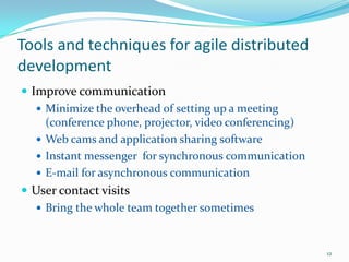 Adapting Agile Principles in Distributed Software Development | PPT