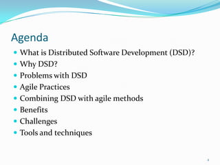 Adapting Agile Principles in Distributed Software Development | PPT