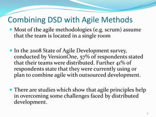 Adapting Agile Principles in Distributed Software Development | PPT