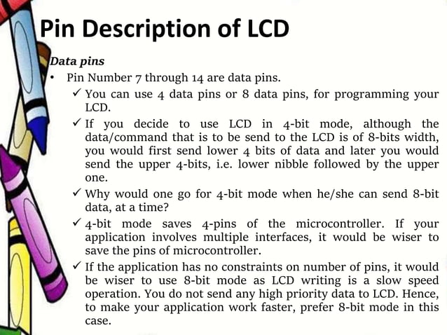 LCD Interacing with 8051 | PPTX | Computer Peripherals | Computing