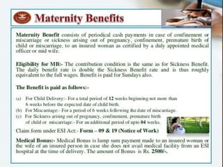 ESI, PF, LWF & Gratuity | PPTX