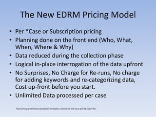 New e-Discovery Reference Model Pricing | PDF