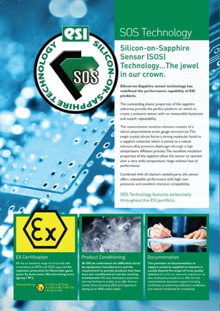 ESI Technology Pressure Transducers & Transmitters | PDF | Physics ...