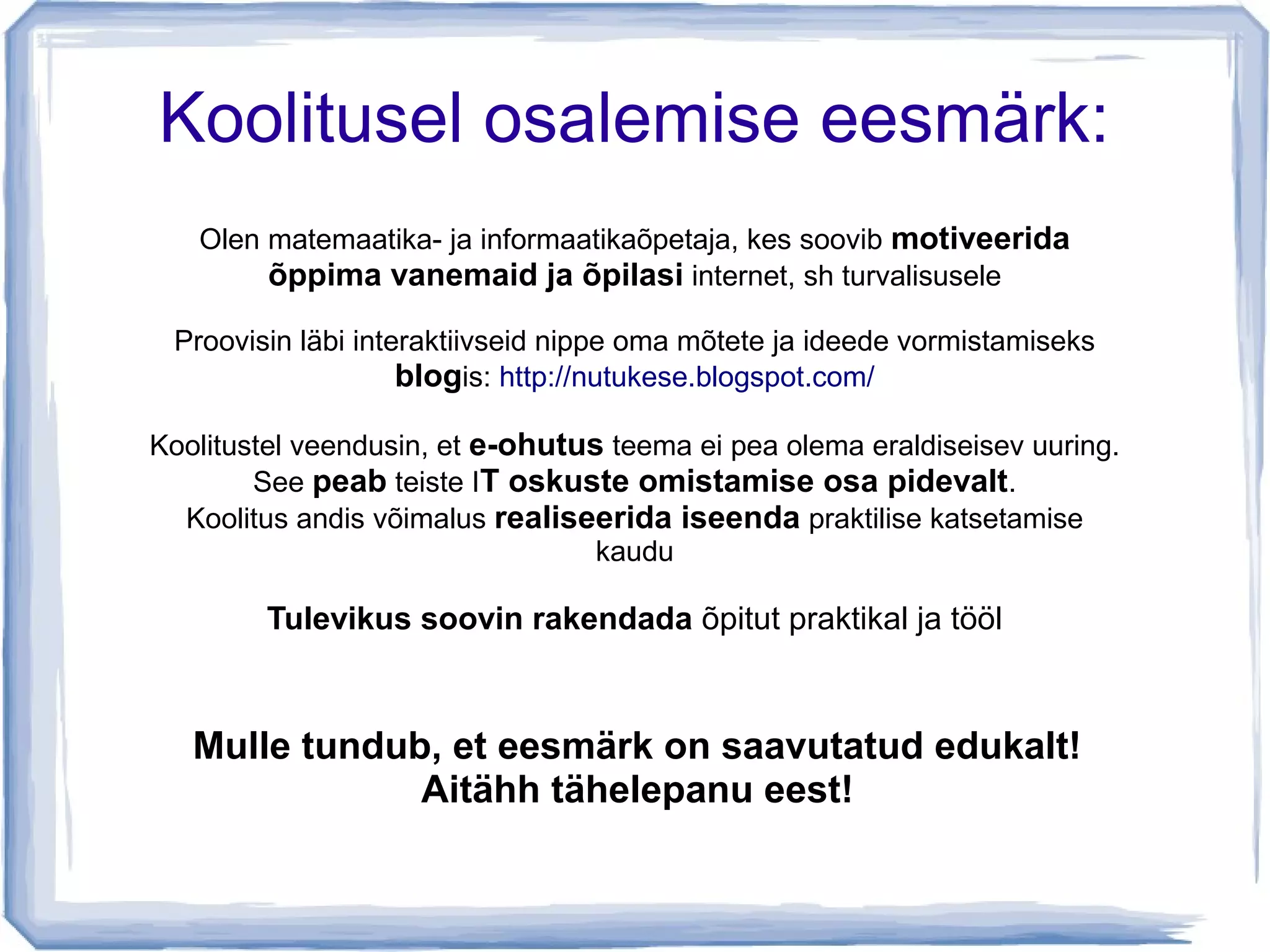 Esitlus koolis | PDF