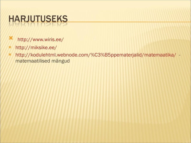 Esitlus matemaatika | PPT