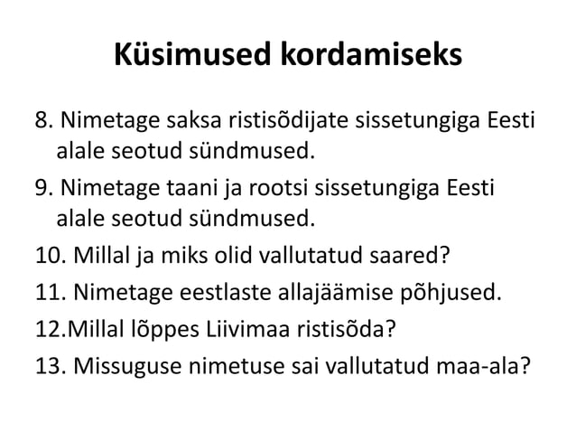 Esitlus 1 liivimaa ristisoda | PPT