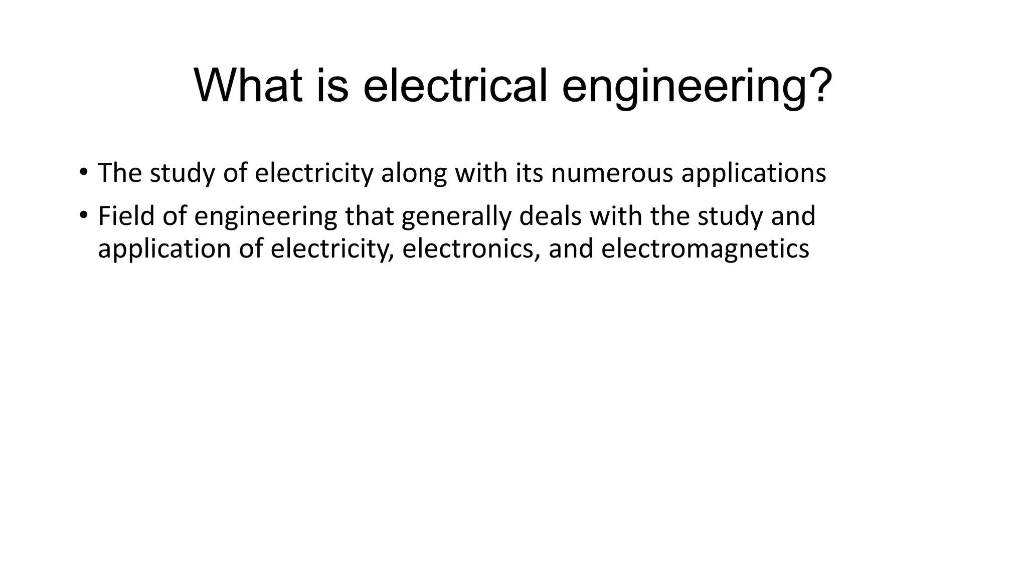 Electrical engineering | PPT