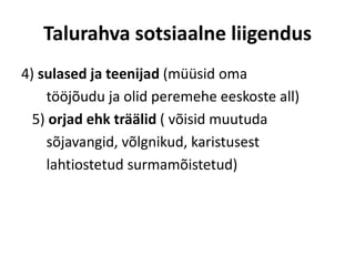 Esitlus 4 maa aadel ja talurahvas | PPT