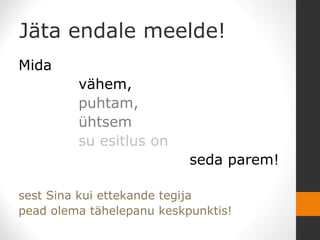 Esitlusprogramm PowerPoint | PPT