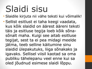 Esitlusprogramm PowerPoint | PPT