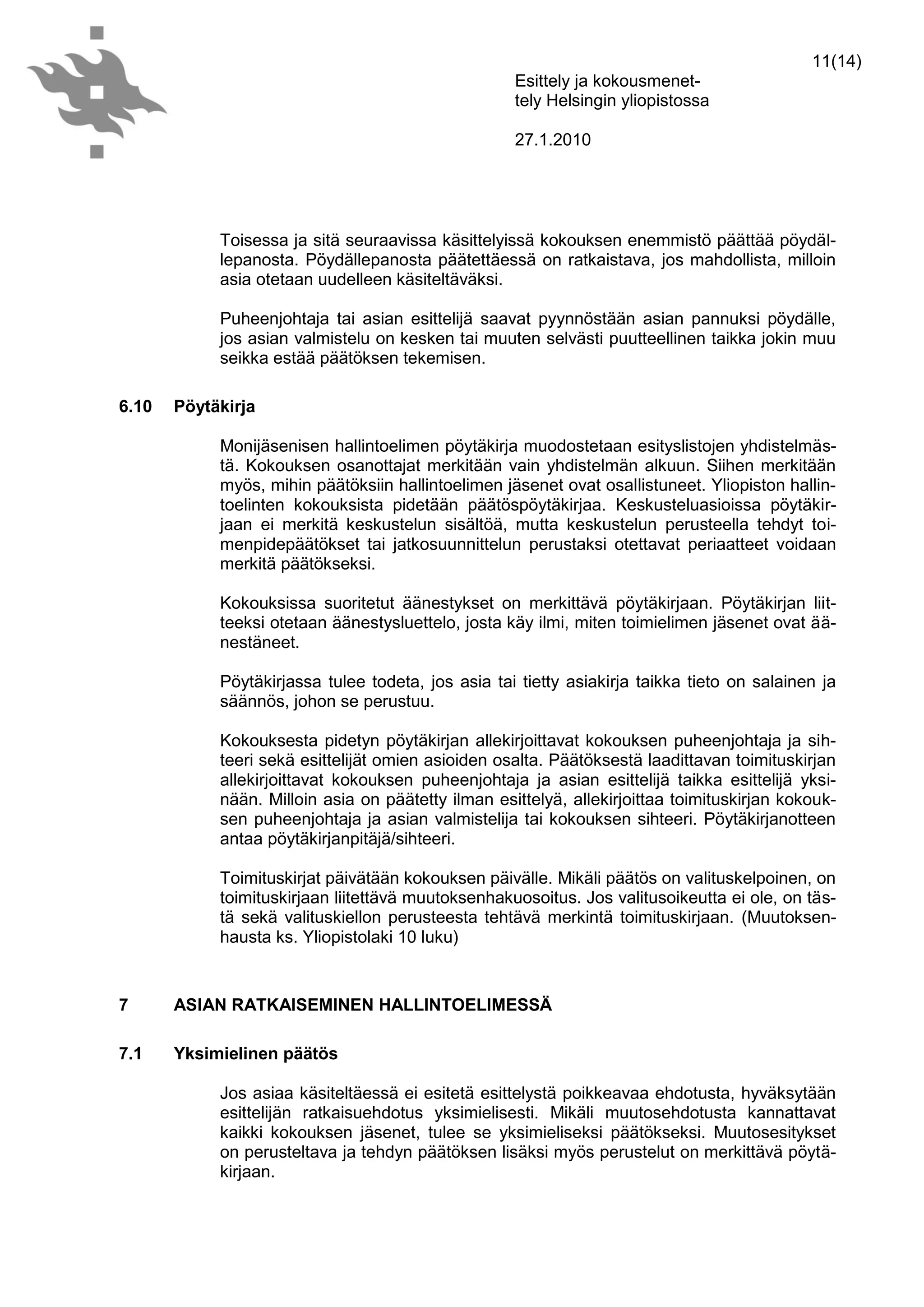 Esittely ja kokousmenettely_27012010 | PDF