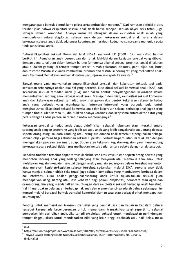 Eksploitasi Seksual Komersial Anak dalam RKUHP | PDF