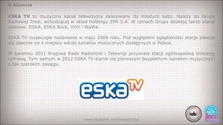 Fanpage Eska TV - case study | PPT