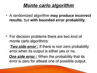 Randomized Algorithms | PPT