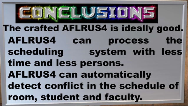 Development Of An Automated Faculty Loading Room Utilization Subject