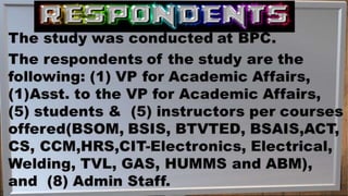 Implementation of a Computerized Faculty Loading, Room Utilization ...