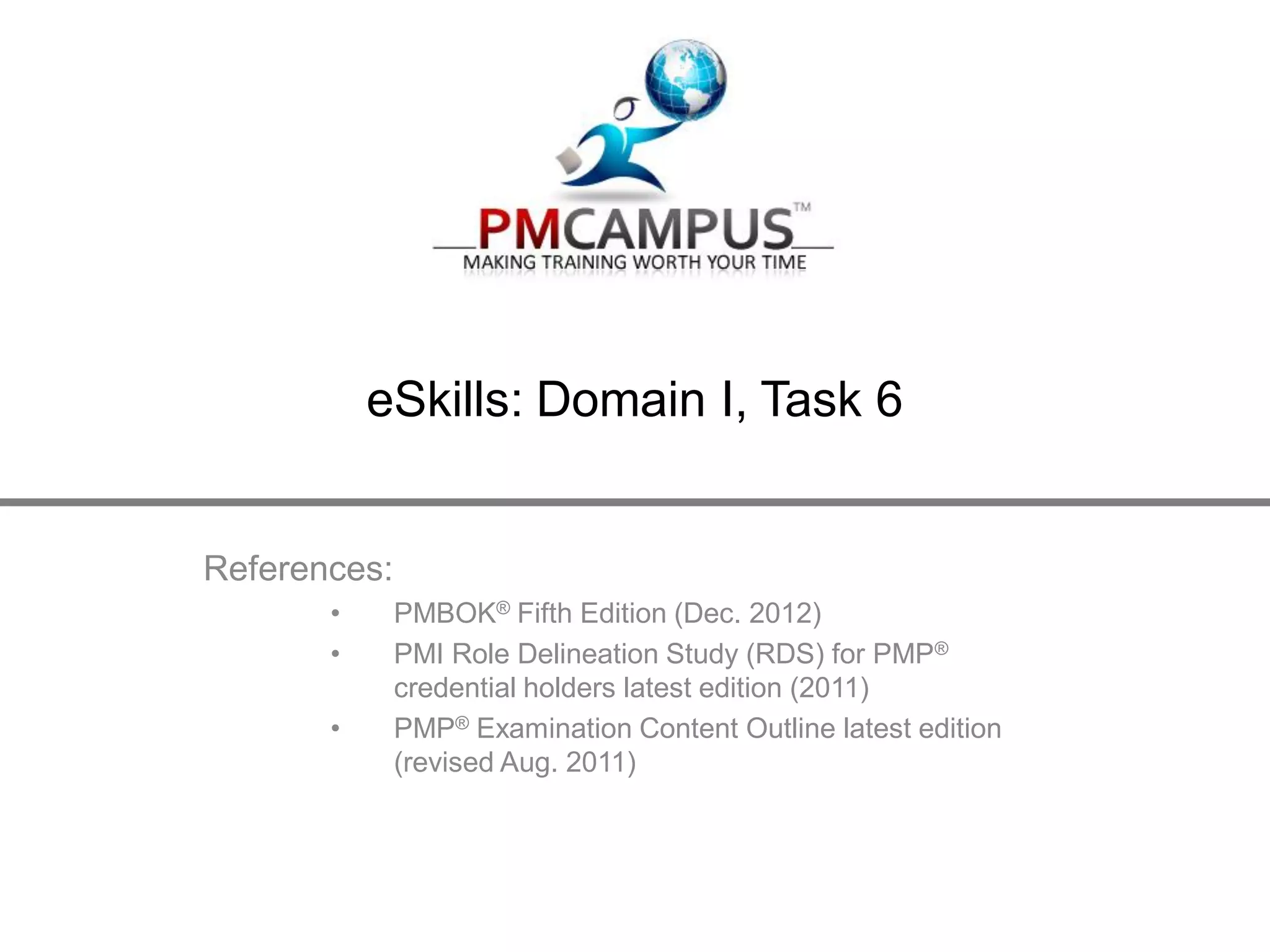 Eskills d1 task6_pmcampus | PPT