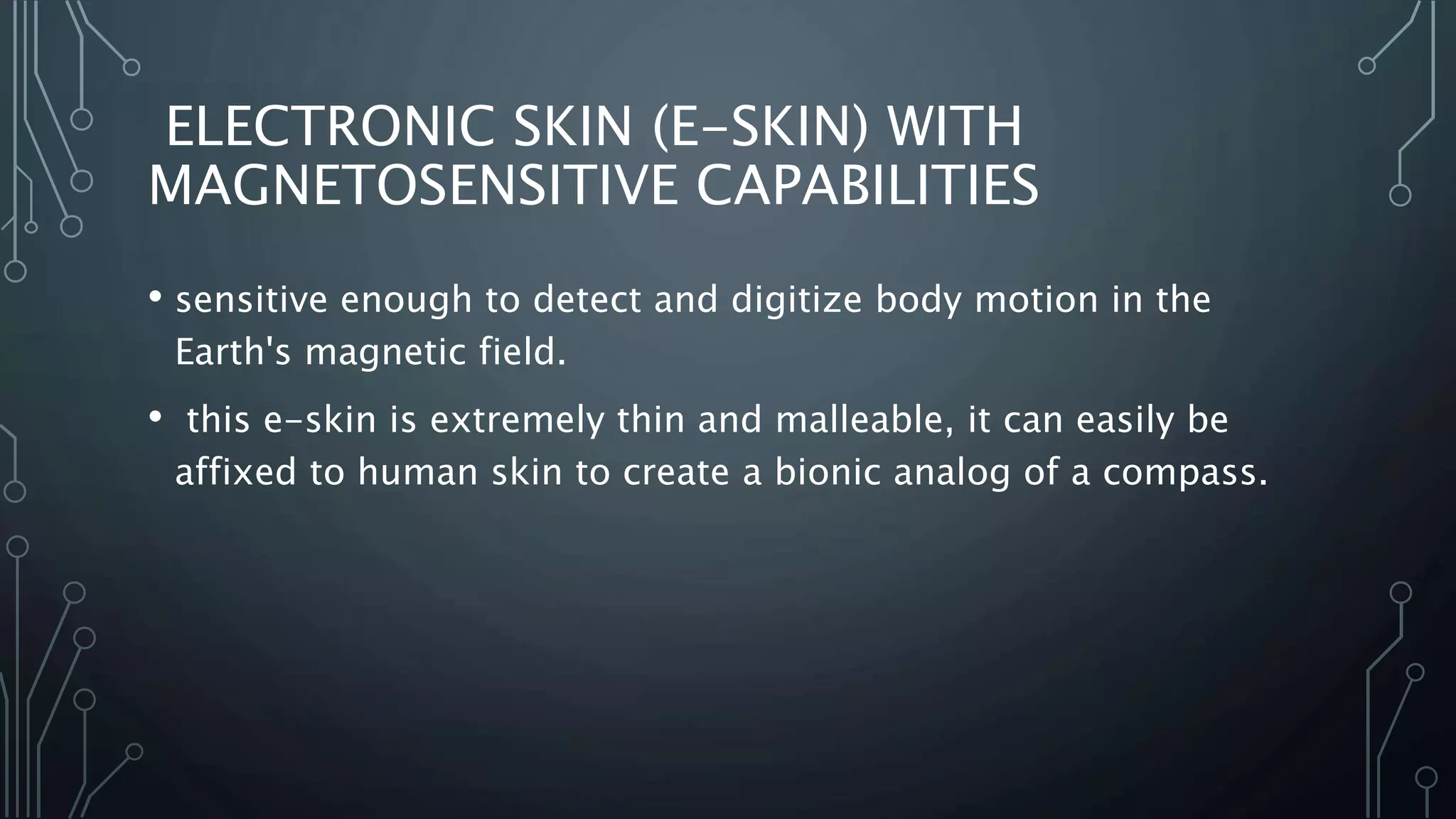 E skin presentation | PPTX