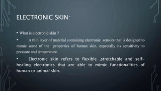 E skin presentation | PPTX