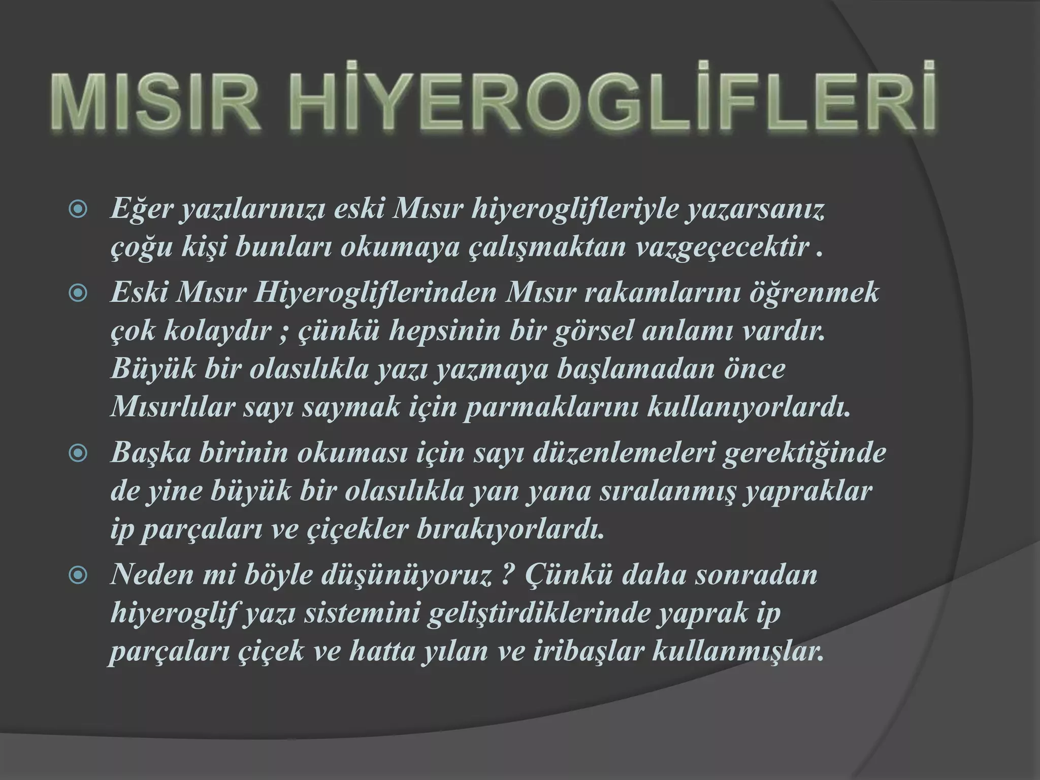Eski uygarliklarin kullandiklari sayi si̇stemleri̇ | PPTX