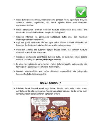 Eskolako lanak (zuzenketa) | DOC