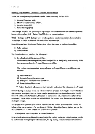 Outage planning | PDF