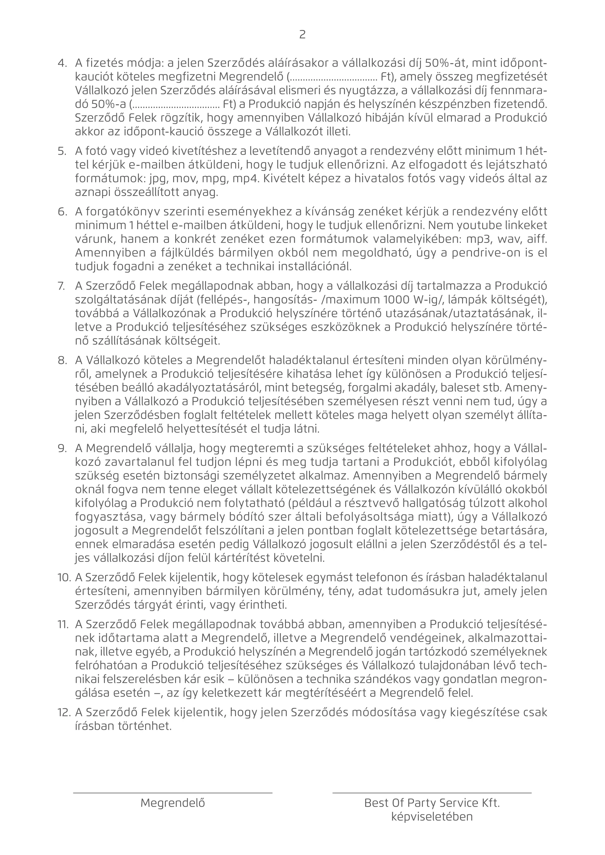 Eskuvoi dj szerzodes eskuvore 2017 | PDF