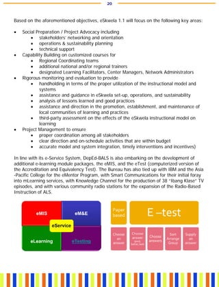 eSkwela end of-project booklet | PDF | Internet | Computing