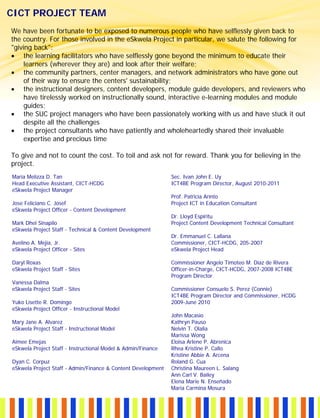 eSkwela end of-project booklet | PDF | Internet | Computing