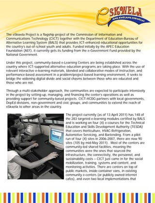 eSkwela end of-project booklet | PDF