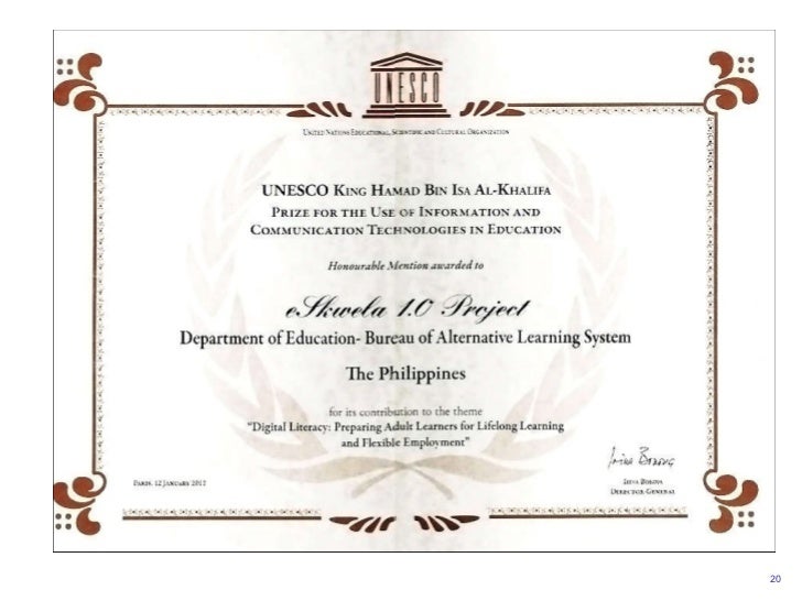 eSkwela report - turnover ceremonies (29 April 2011)