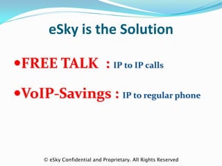 E sky voip malaysia presentation | PDF | Telecommunications Industry | Industries