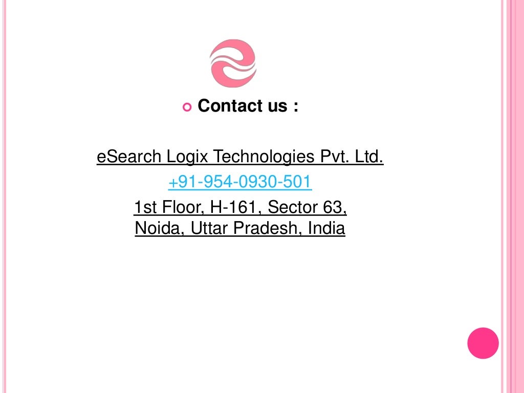 eSearch Logix Technologies Pvt. Ltd. – A Leading Digital Transformation Expert that Delivers ...