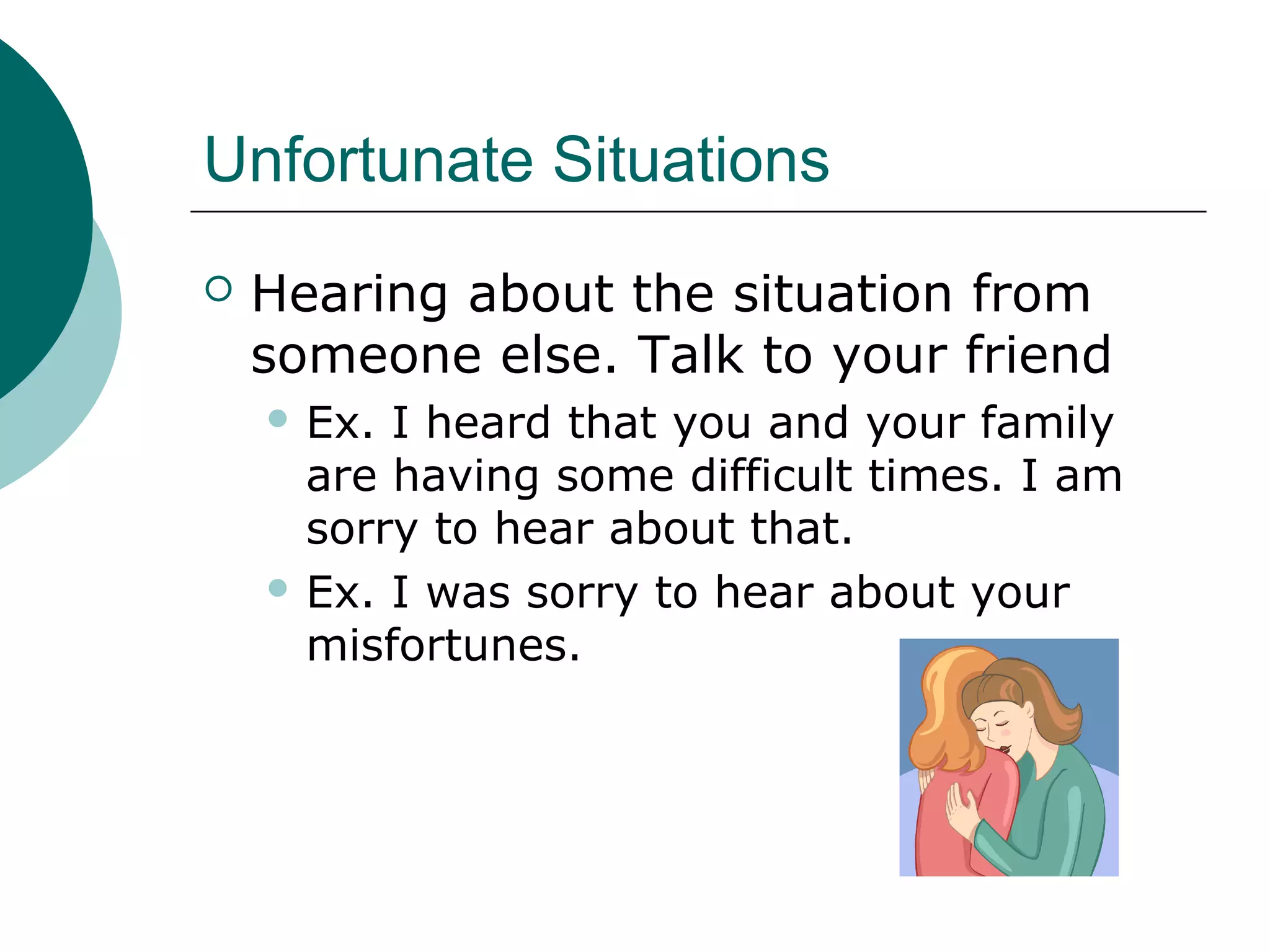 expressing sympathy | PPT